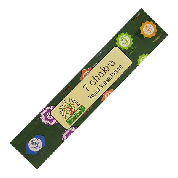 Namaste India Natural Masala Incense Sticks - 7 Chakra – The Witches ...