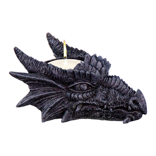 Grey Dragon Head T-Light Holder – The Witches Sage LLC