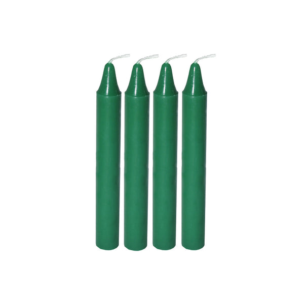 Mini Ritual Candle - Green (Set of 4) – The Witches Sage LLC