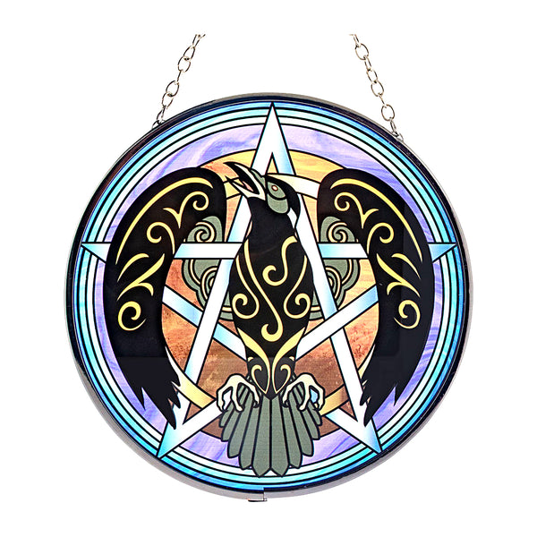 Raven Flying Glass Suncatcher – The Witches Sage LLC