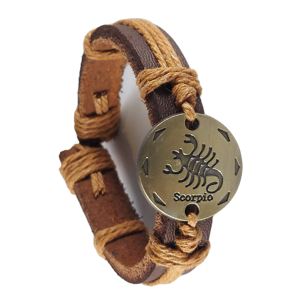 Leather Bracelets with Zodiac Signs – The Witches Sage LLC
